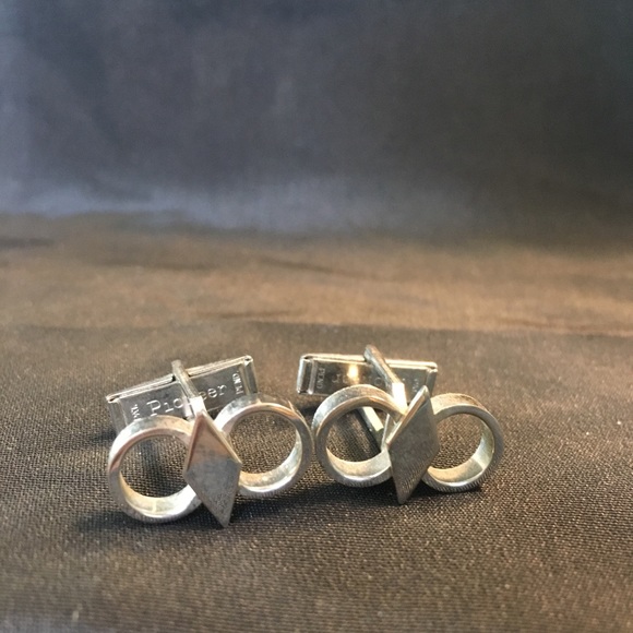 Vintage | Accessories | Silver Tone Pioneer Cufflinks Infinity Symbol ...